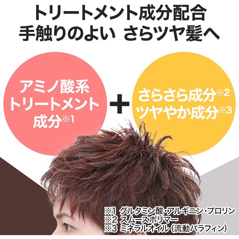 【取扱中止】1号仓-Mandom漫丹 曼丹 GATSBY杰士派 发色发质修复染发膏 棕红色 男性用 35g+70g_Mandom漫丹